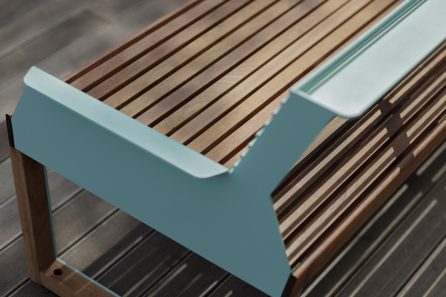 Two-seat Bench with Armrests A1 | Egoé life